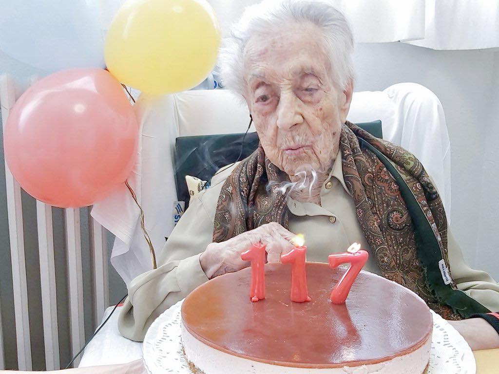 Muer€ a los 117 años María Branyas, la persona más longeva del mundo ...