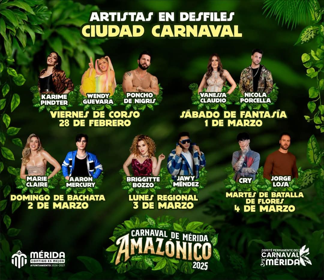 Diversión para todas en el Carnaval de Mérida “Amazónico”: Ceci Patrón ...